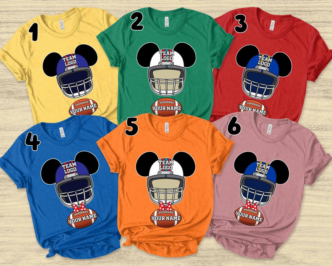 Mickey Football Shirt, Disney Football Shirts, Matching Sport Shirts ...