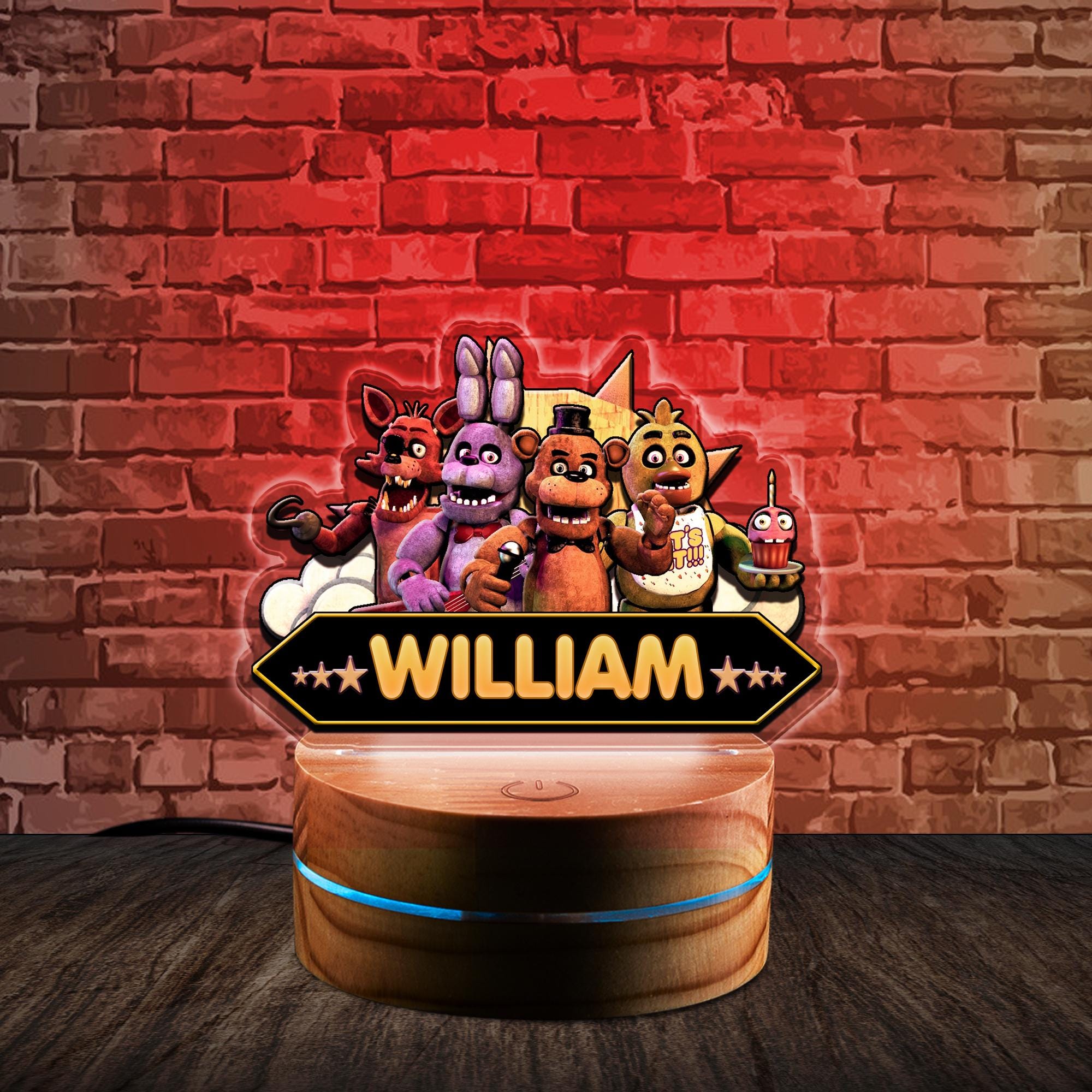 Five Nights at Freddy's Night Light – Personalized FNAF Leds, Custom ...