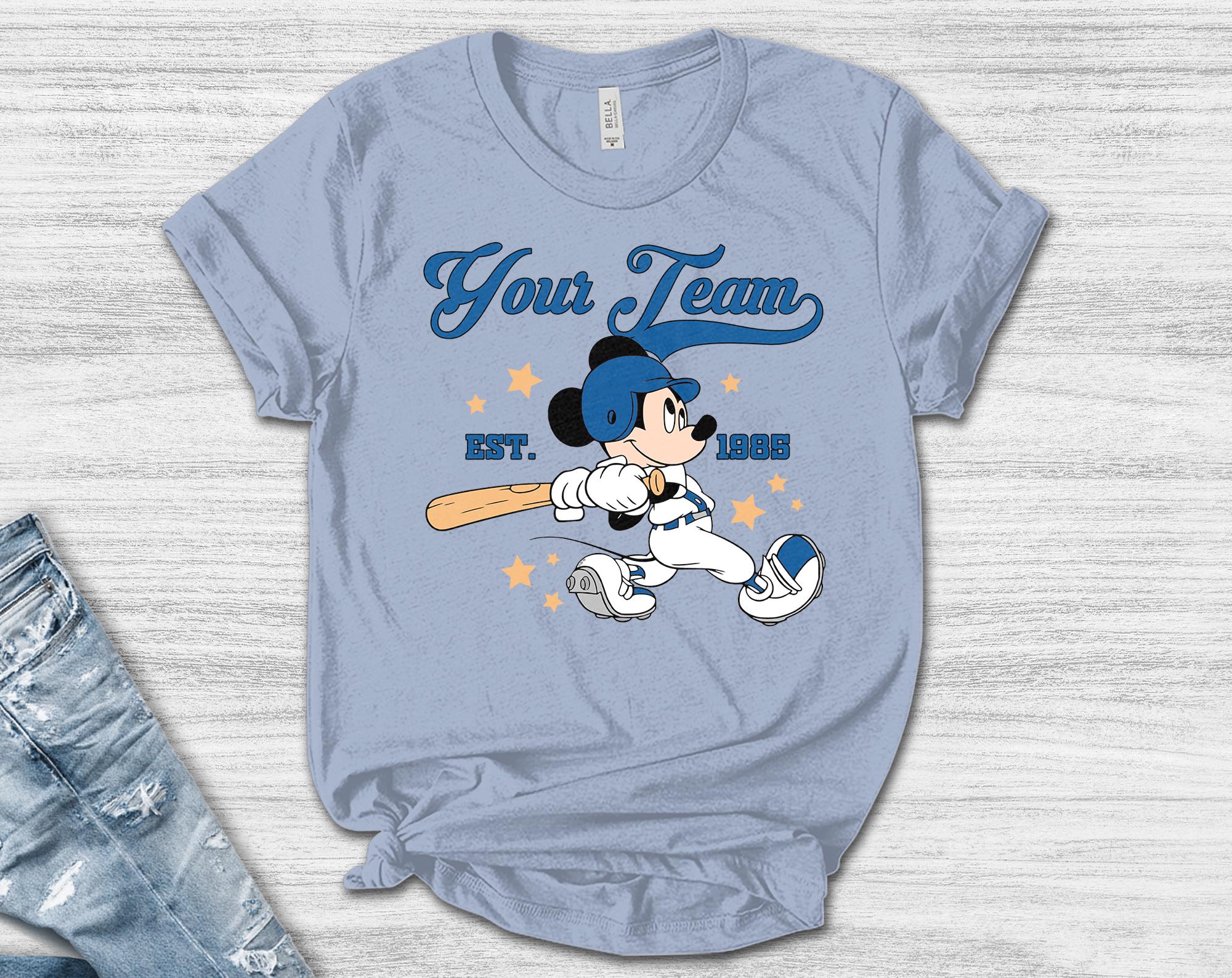 Mickey Mouse 1958 Baseball Shirt,mickey Baseball Shirt,disney Sport ...