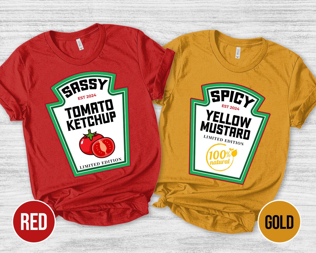 Condiments Couple Shirt/matching Condiment Halloween Costume Shirt ...