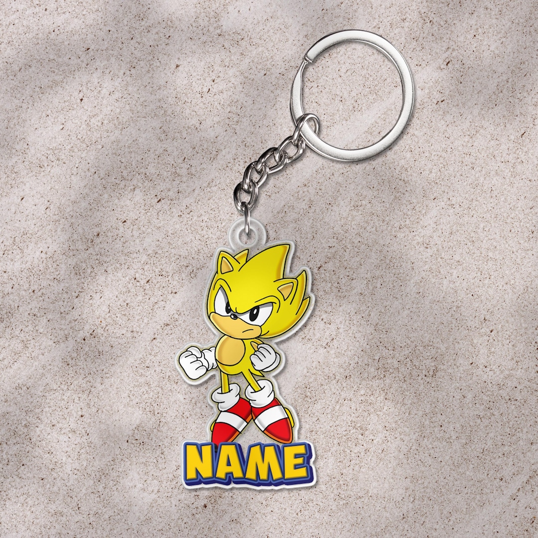 Custom Sonic Keychain, Sonic the Hedgehog 2024, Sonic and Friends ...