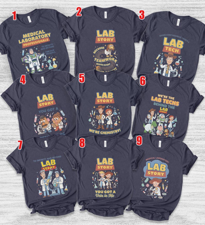Lab Week 2026 Toy Story Shirt, Lab Story Science Team Tee, Funny Lab ...
