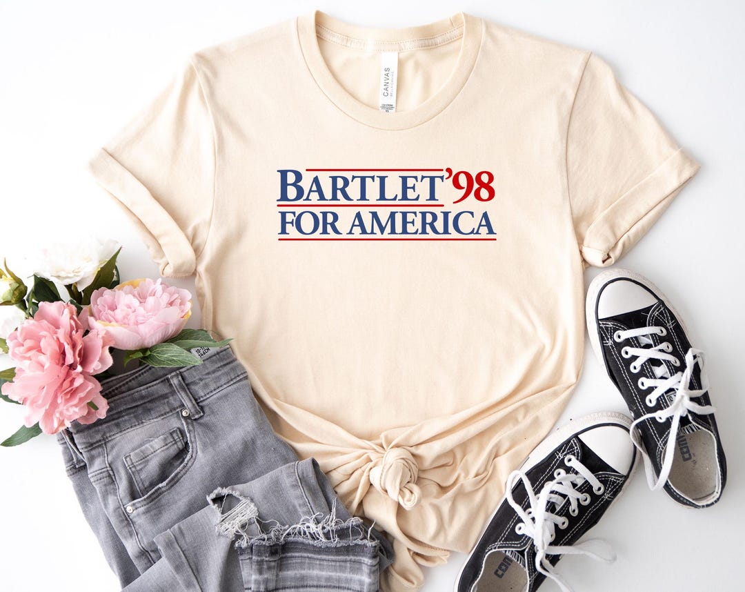 West Wing Bartlet for America Shirt, West Wing Bartlet for America 1998 ...