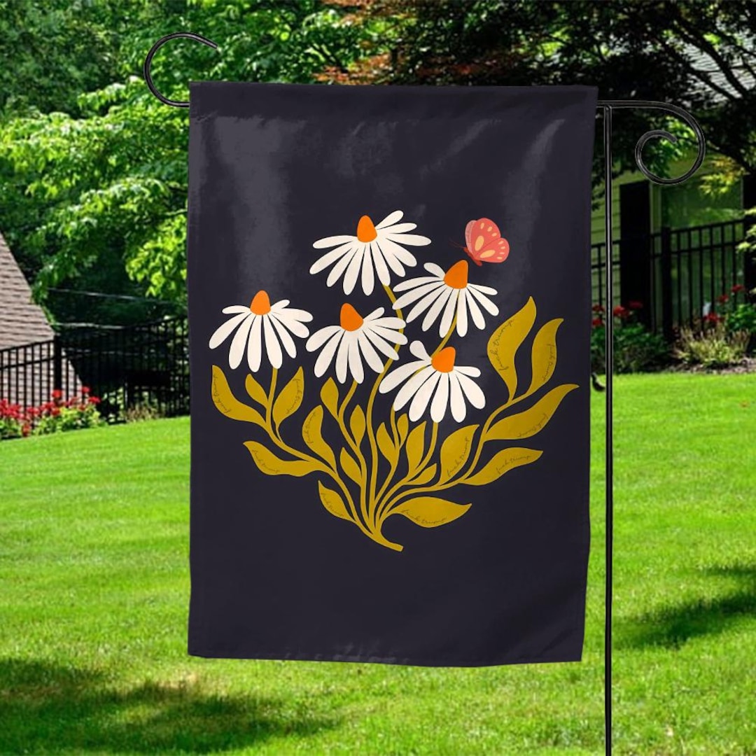Subtle Anti-trump Flag, F**k Trump Garden Flag, Daisy Flag, Retro ...