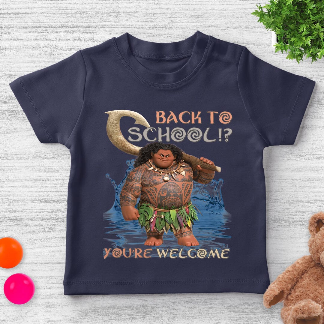 Moana Back to School Shirt – Moana Disney Classroom Tee, Hei Hei & Maui ...