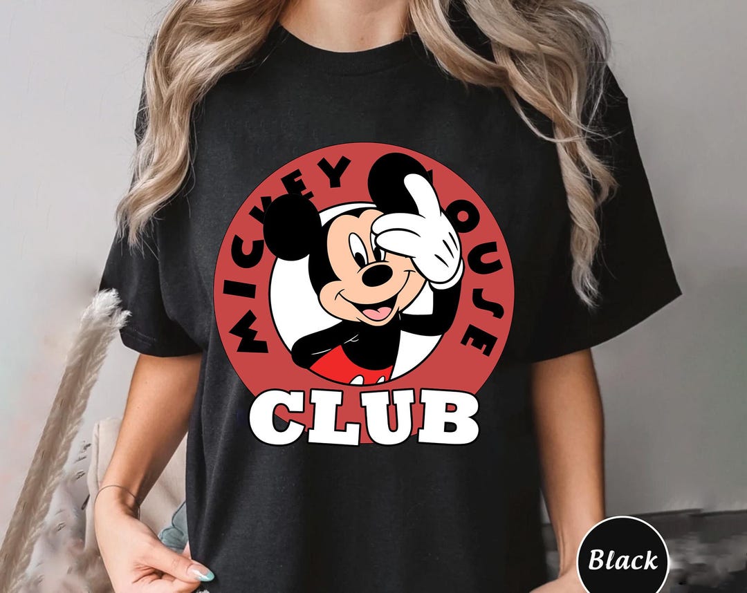 Mickey Mouse Club Shirt/retro Mouseketeer Tee, Vintage Disney Logo ...