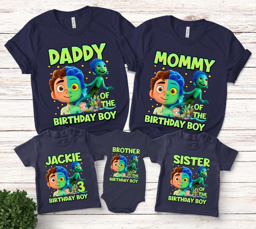 Luca Birthday Shirt, Personalized Luca Matching Family Shirt, Custom ...