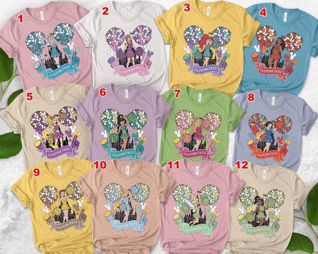 Custom Disney Princess Cheer Competition 2026 Elsa Moana Cheerleader ...