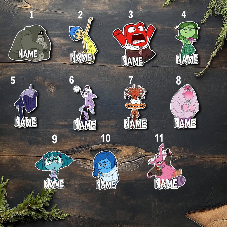 Personalized All Character Inside Out 2 Disney Cruise Magnet,joy ...