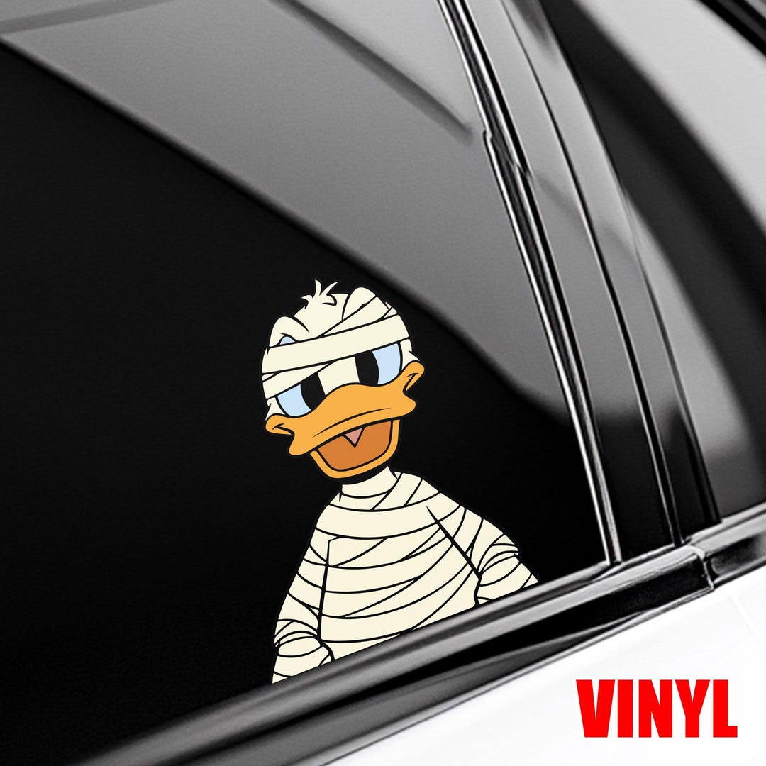 Spooky Halloween Disney Peeker Peeking Car Window Decals - Bumper Vinyl ...