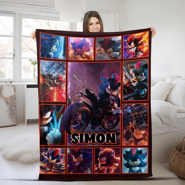 Shadow the Hedgehog Bedding - Etsy