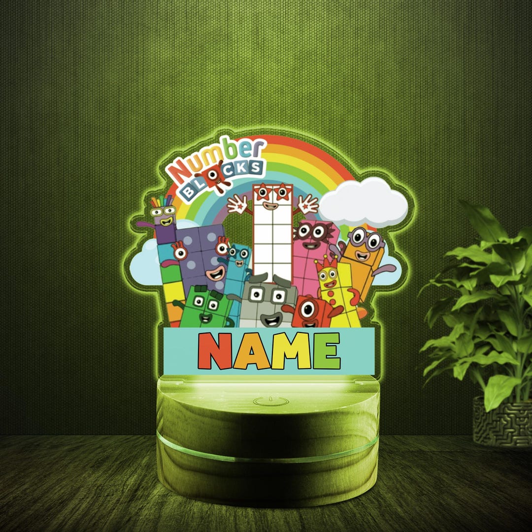 Numberblocks Birthday Night Light/numberblocks Night Light/numberblocks ...