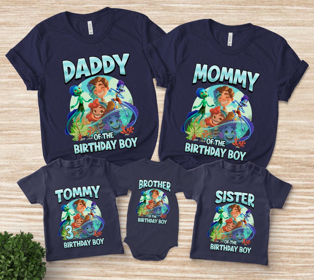 Luca Birthday Shirt, Luca Family Birthday Shirts, Birthday Boy Shirt ...
