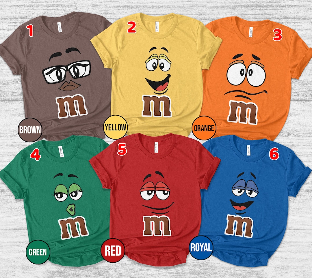 M&m's Halloween Costume Shirt/m and M Matching Family Shirt/family ...