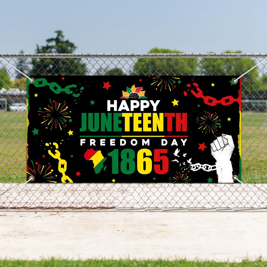 Buy Juneteenth Backdrop, Juneteenth Backdrop African American Party ...