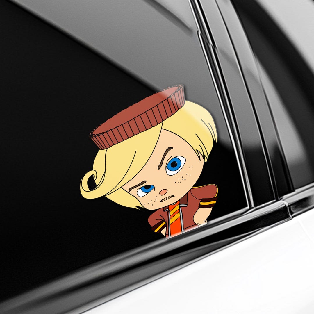 Wreck-it Ralph Peeker Peeking Car Window Decals - Cute Disney Bumper ...