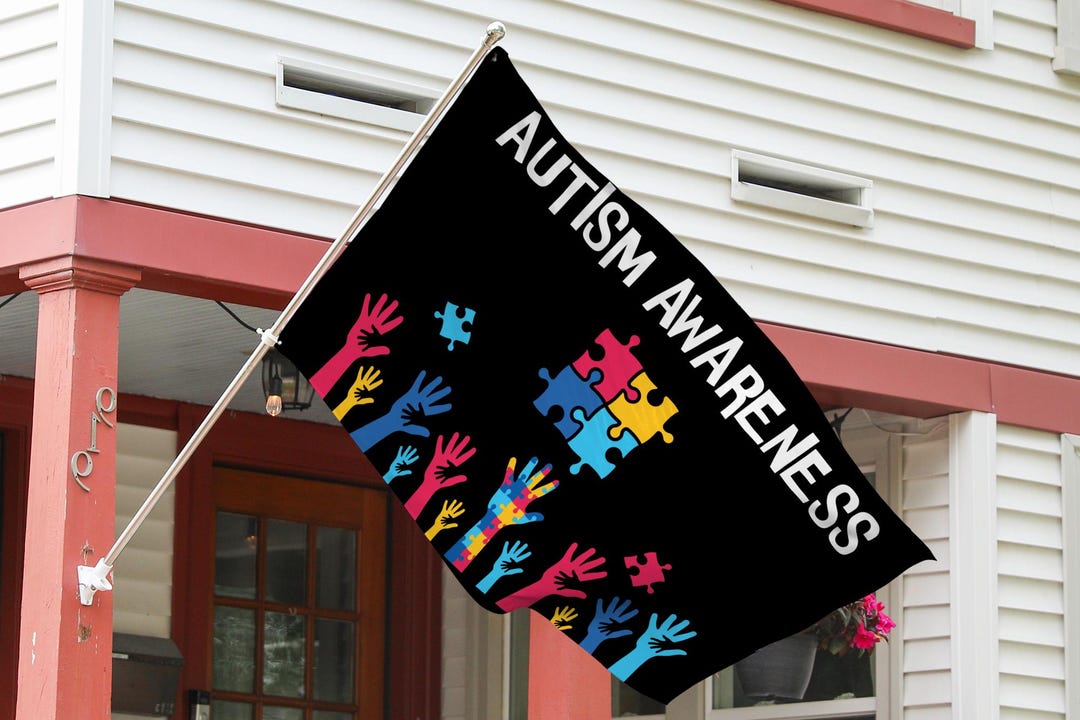 Autism Awareness, Autism Acceptance Garden Flag, Colorful Lawn Sign ...