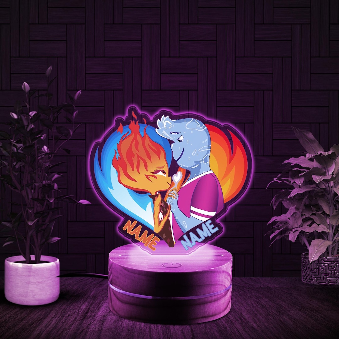 Disney Elemental Ember and Wade Night Light, Disney Christmas ...