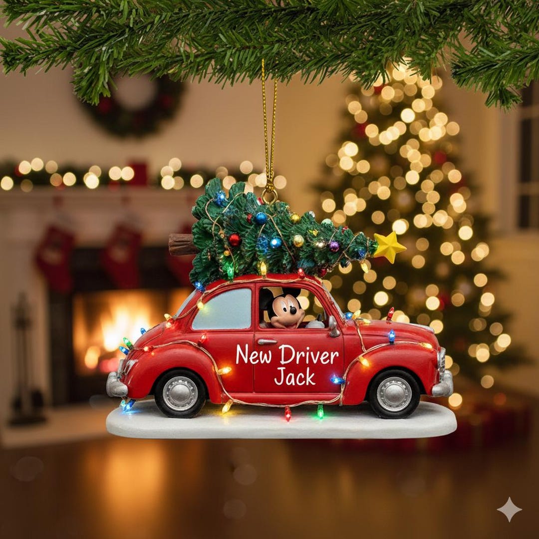 Personalized Mickey or Minnie Driver Learner's Permit Christmas ...