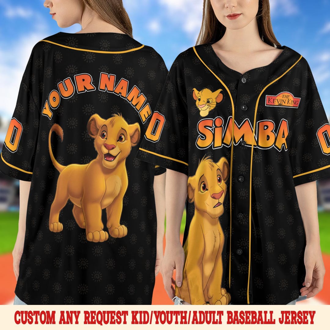 Disney the Lion King Simba Baseball Jersey, Lion King Baseball Jersey ...