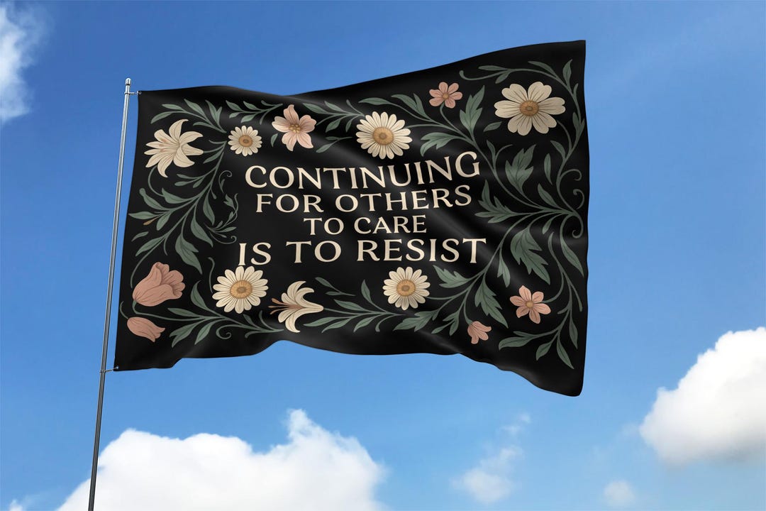 Resist House Flag, Resistance Flag, Victory Garden Flag, Caring About ...