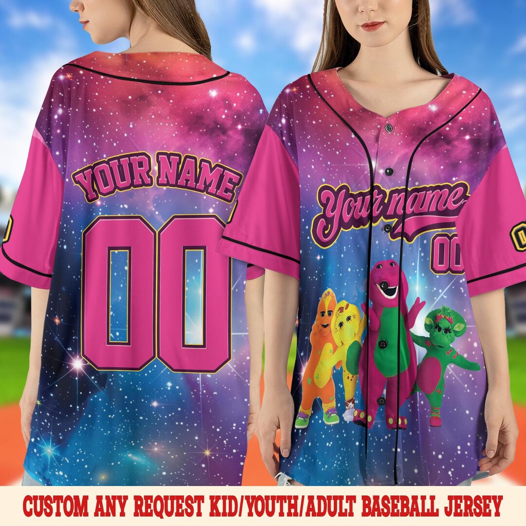 Personalized Barney and Friends Baseball Jersey/barney Baseball Jersey ...