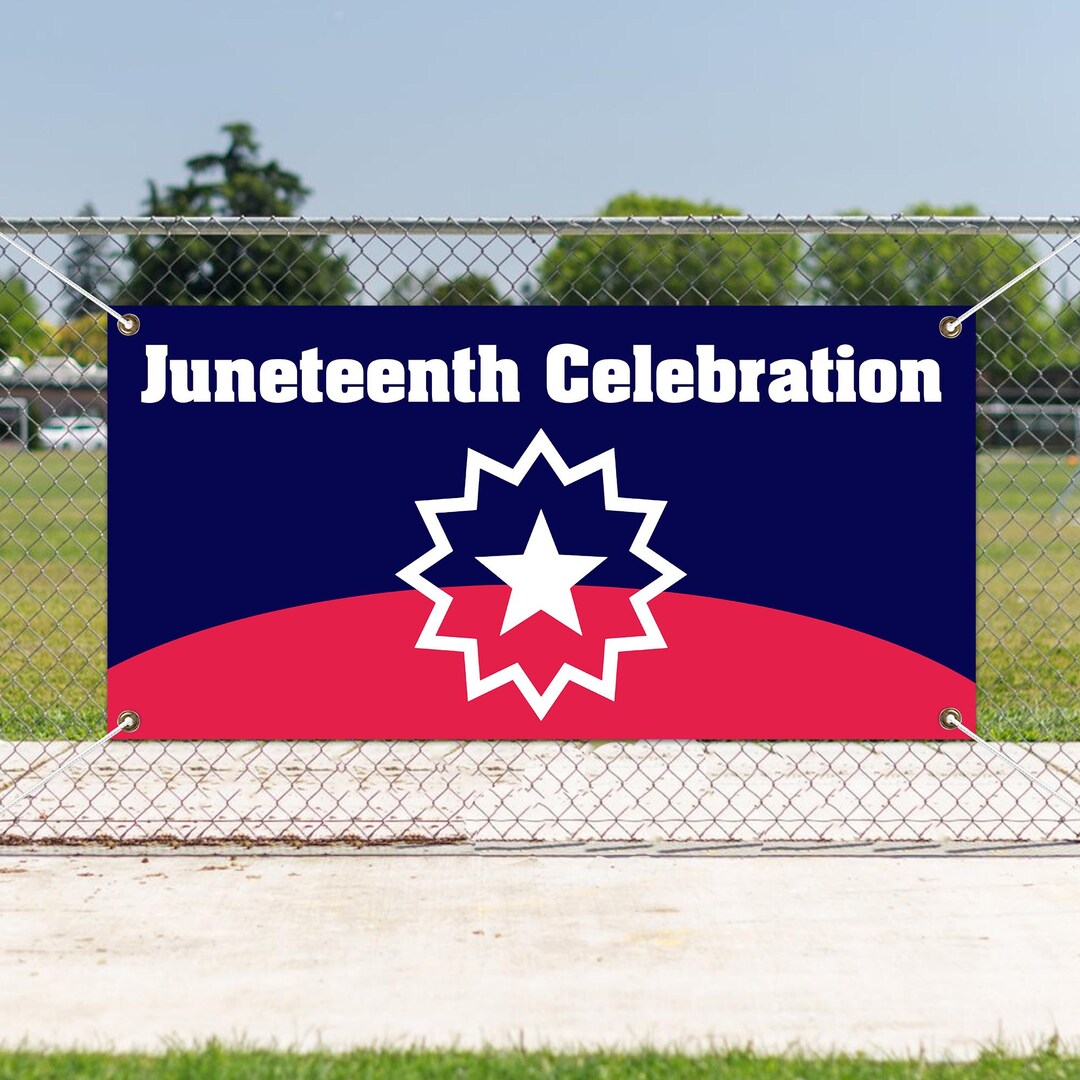 Juneteenth Freedom Day Flag Banner/juneteenth Banner/june 19/1865/black ...