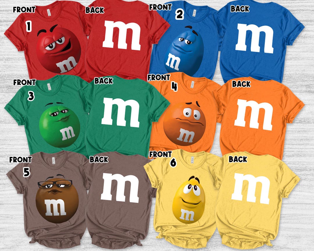 M&m's Halloween Costume Shirt/m and M Matching Family Shirt/family ...