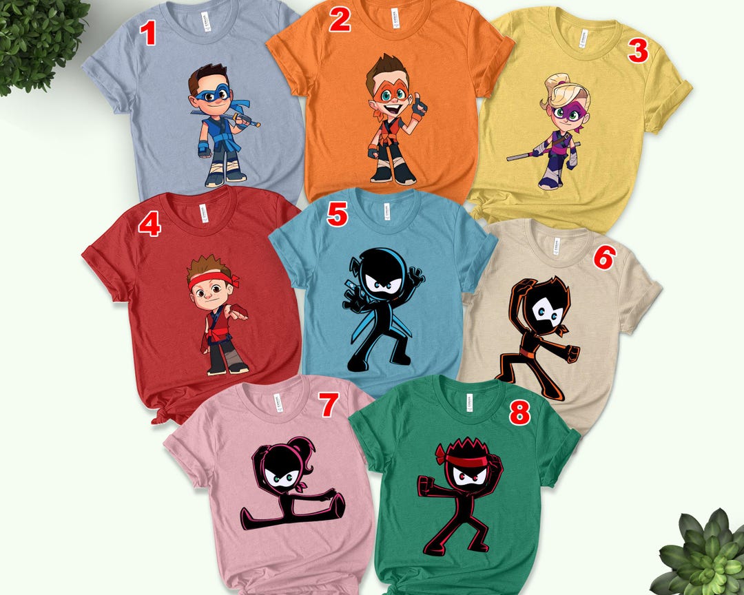 Personalized Ninja Kidz TV Birthday Shirt, Ninja Kidz Family Party ...