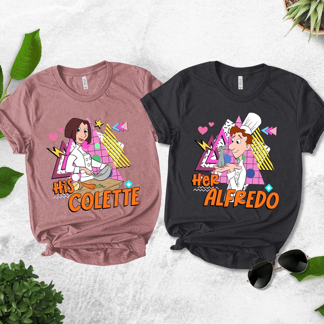 Disney His Colette and Her Alfredo Valentine's Day Shirt, Retro Disney ...