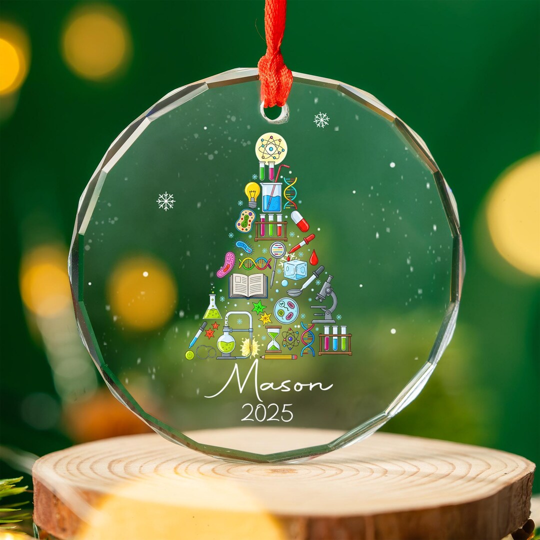 Custom Chemistree Christmas Science Ornament, Science Teacher Gifts ...