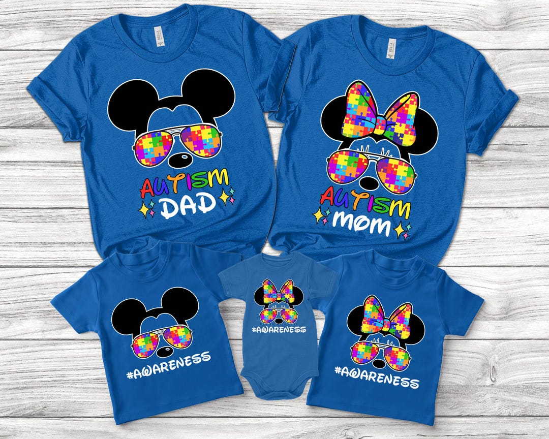 Autism Awareness Shirt/mickey Autism Shirt/accept Understand Love Tee ...
