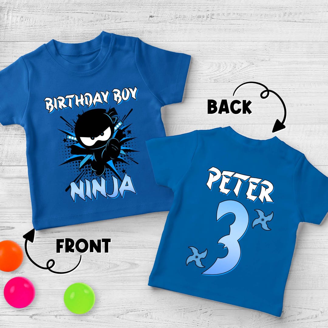 Ninja Kidz Family Tshirt,ninja Kidz Birthday Shirt,custom Ninja Kidz ...