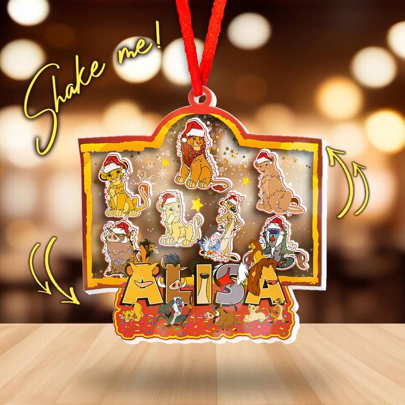 The Lion King Custom Name Shaker Ornament, the Lion Guard Christmas ...