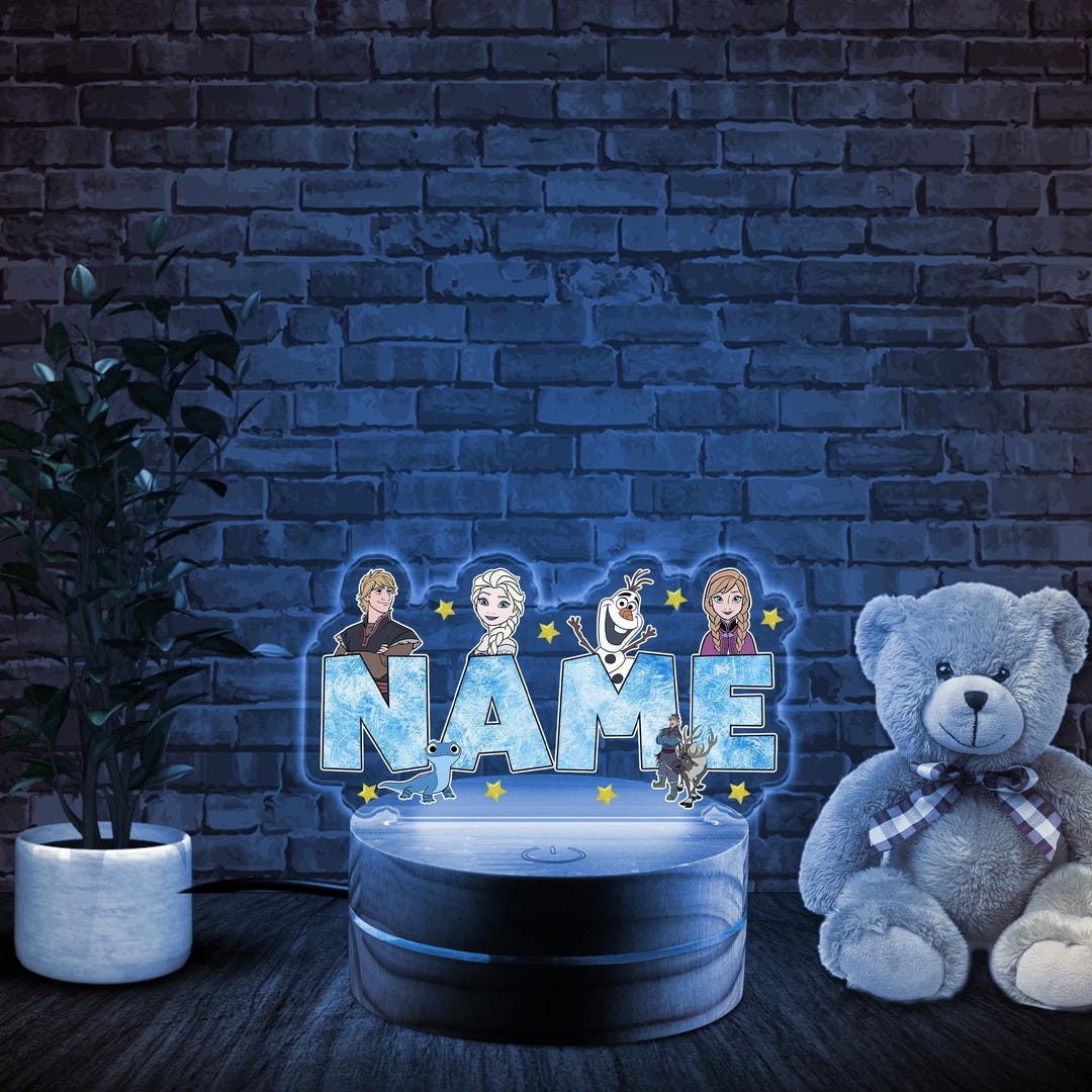 Personalized Frozen Night Light,personalised Elsa Frozen,personalized ...