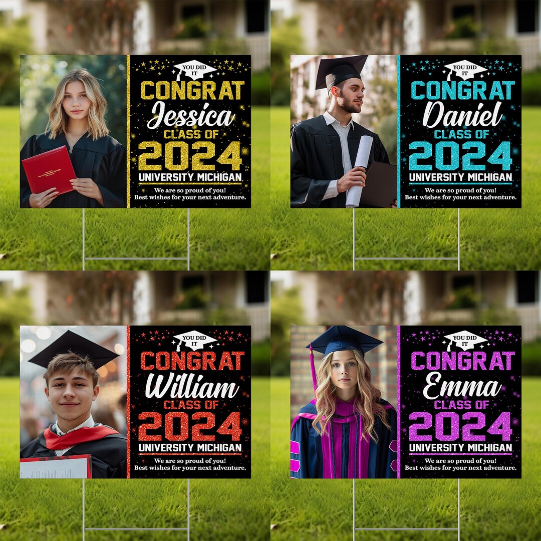 Personalized Graduation Senior Yard Sign 2025/senior Grad Sign/class of ...