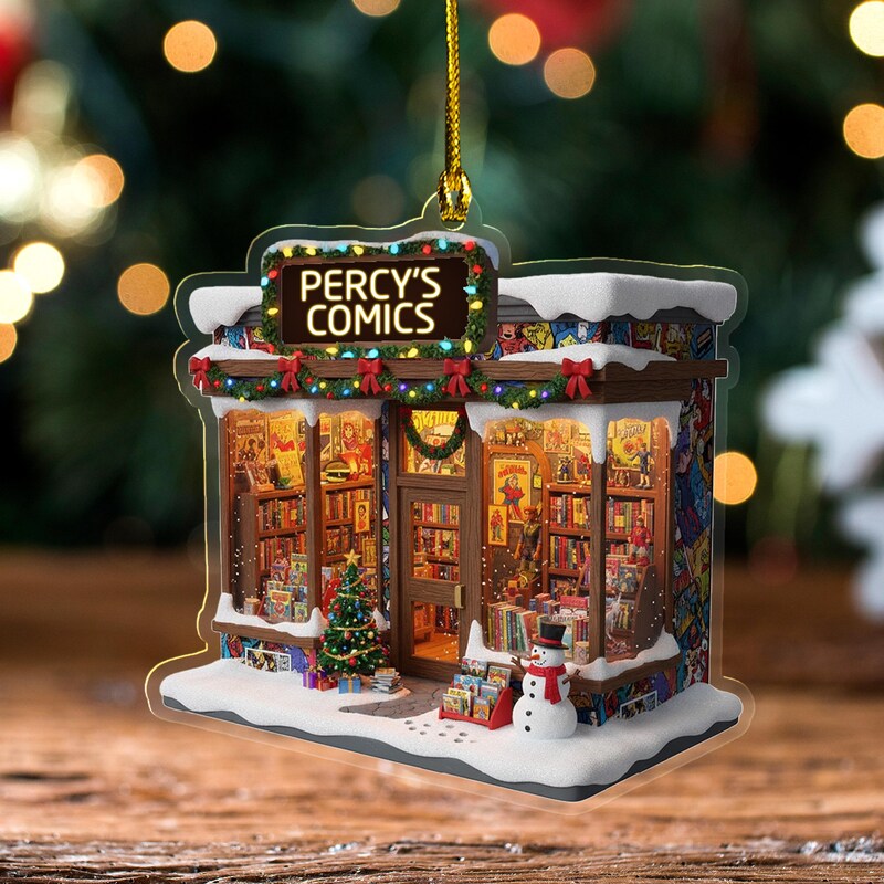 Comic Book Tree Ornament - Etsy