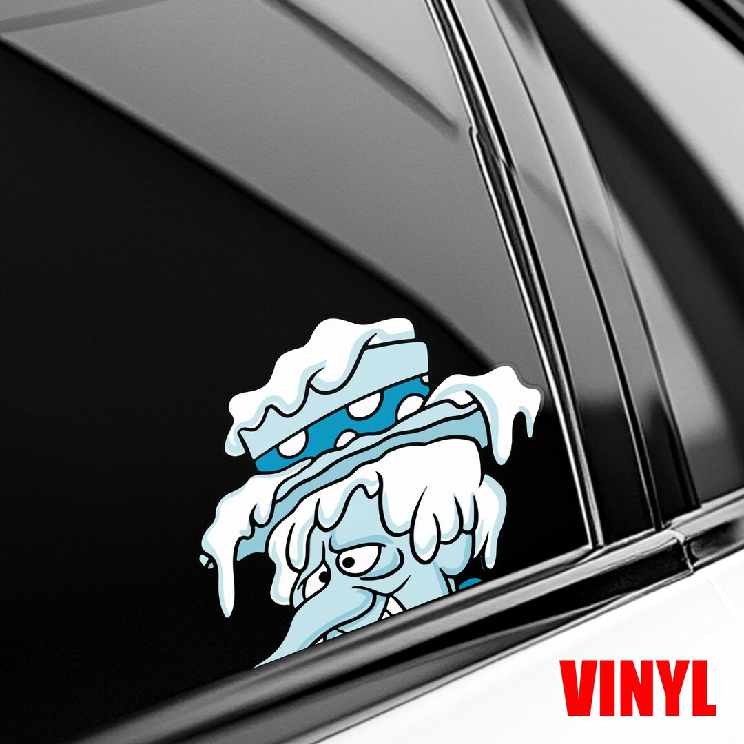Heat Miser and Snow Miser Peeker Sticker – Classic Christmas Vinyl ...