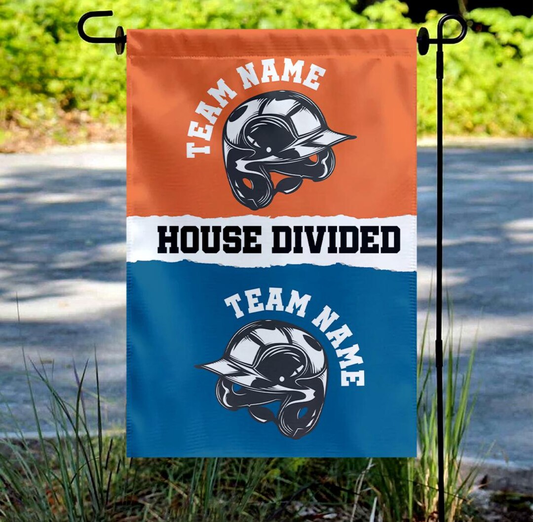 Custom Team House Divided Garden Flag/personalized House Divided ...