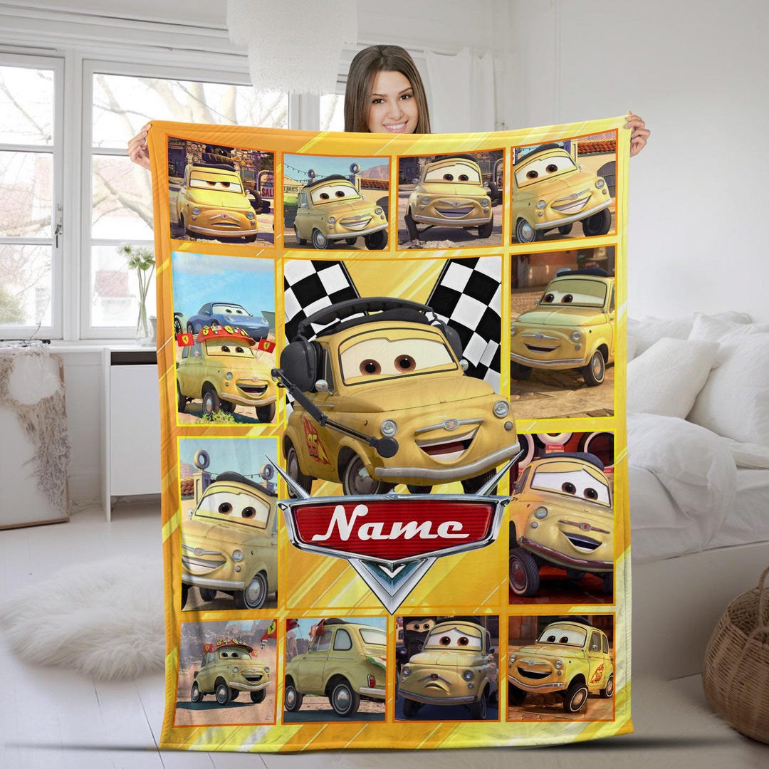 Personalized Disney Cars Blanket/custom Pixar Cars Blanket/lightning ...