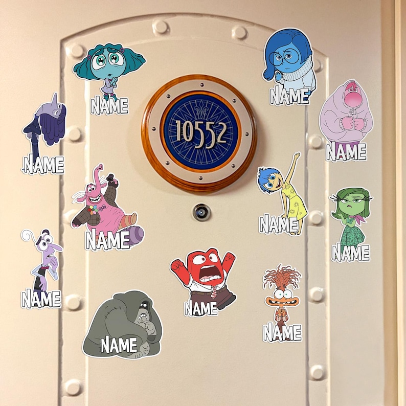 Personalized All Character Inside Out 2 Disney Cruise Magnet,joy ...