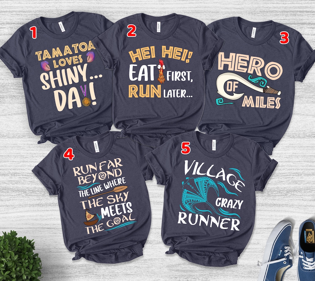 Moana Team Running Shirt, Disney Half Marathon, Rundisney Costume ...