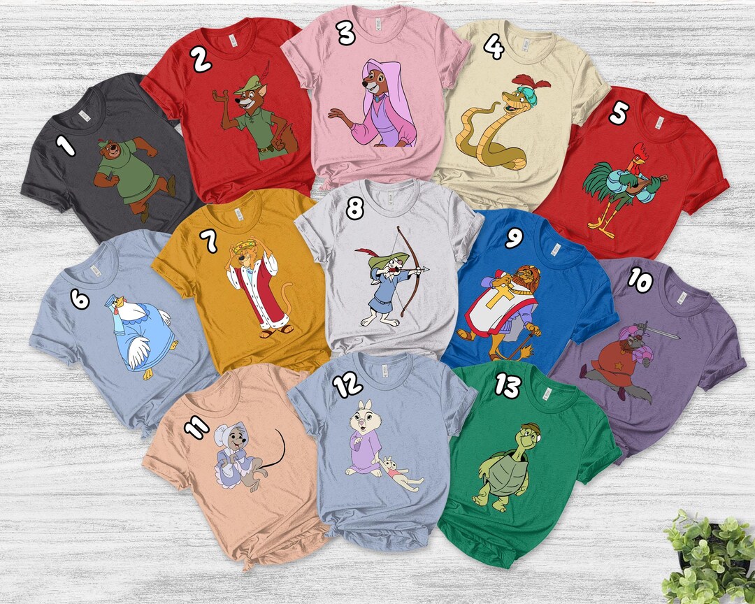 Robin Hood Family Birthday Shirt, Skippy, Little John Shirt, Disneyland ...