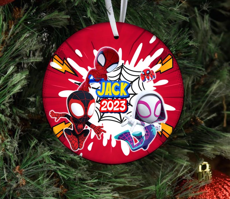 Personalized Spidey and His Amazing Friends Ornament, Spidey Christmas ...