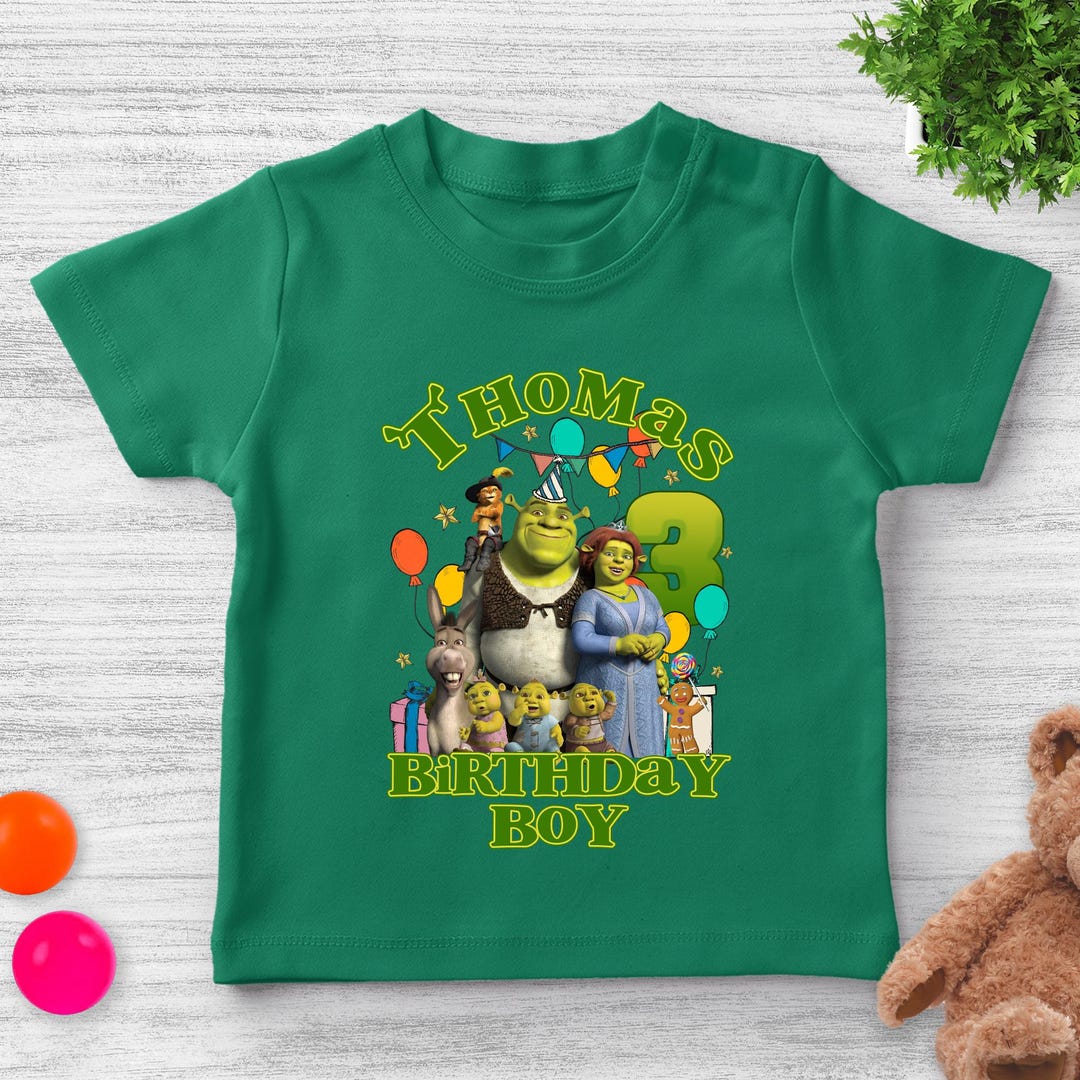 Shrek Birthday Shirt/personalized Shrek Birthday Theme Shirt/sherk ...
