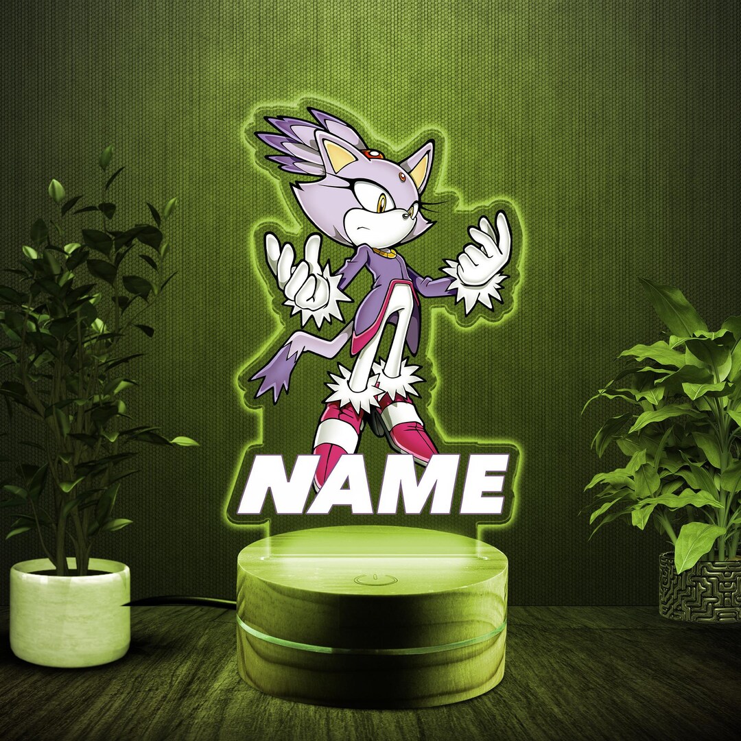 Sonic the Hedgehog Birthday Night Light,sonic Night Light,sonic LED ...