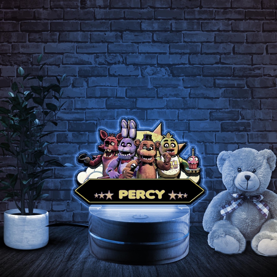 Personalized Five Nights at Freddys Night Light, Fnafs Christmas Night ...
