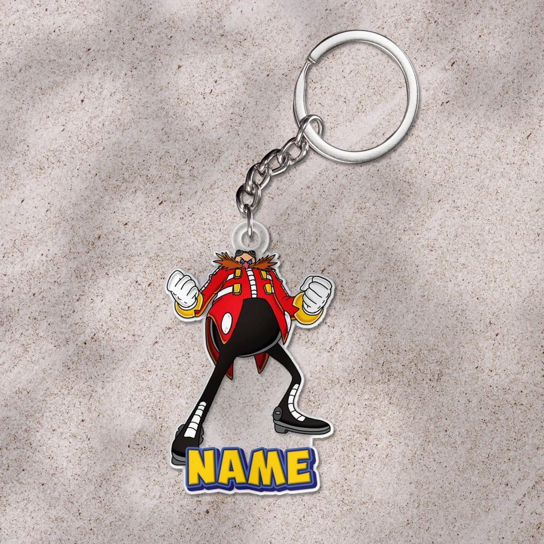Custom Sonic Keychain, Sonic the Hedgehog 2024, Sonic and Friends ...