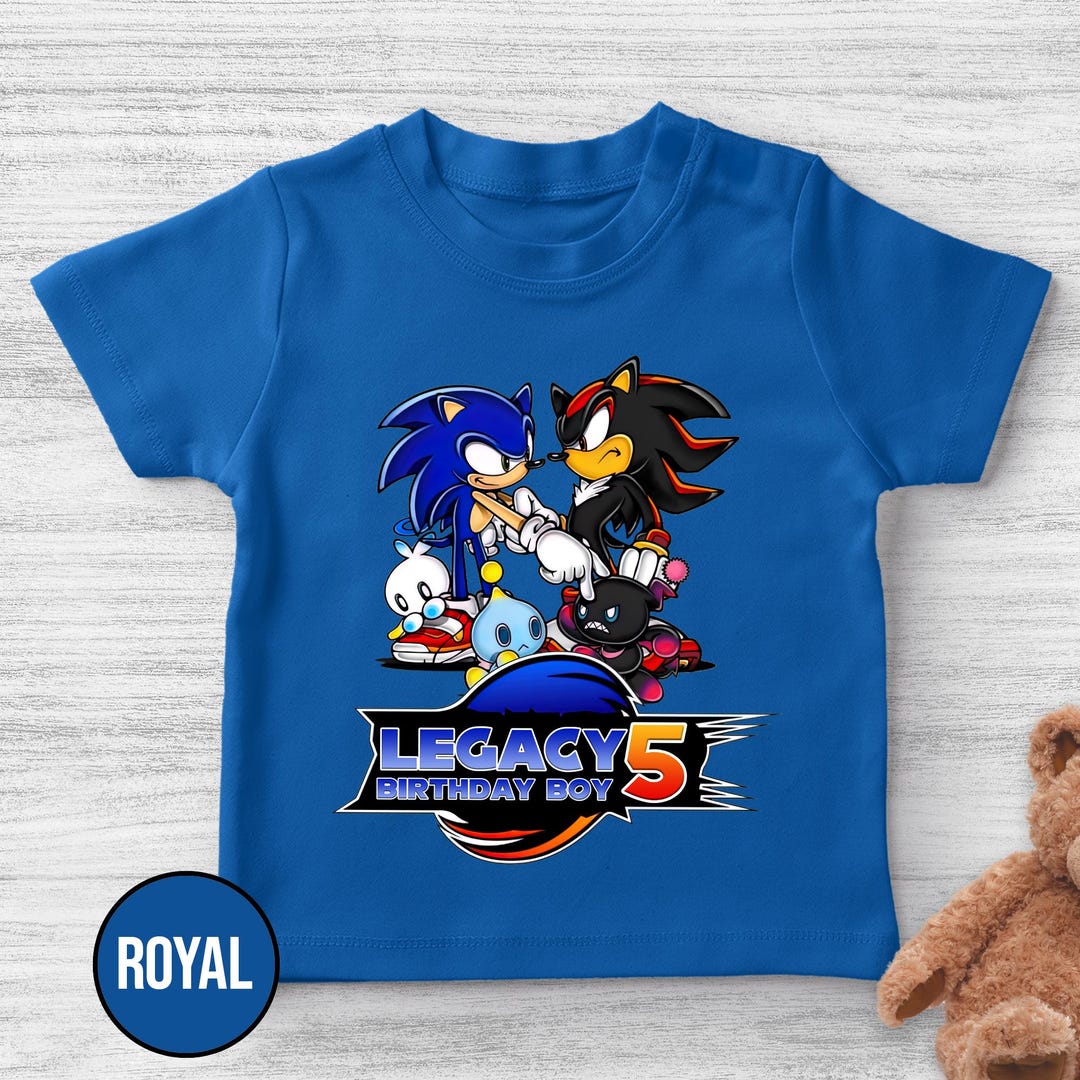 Personalized Sonic Birthday Shirt/sonic Birthday Boy Shirt/sonic Shirt ...