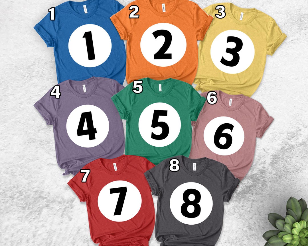Pool Ball Costume, Billiard Ball Costume, Group Costume Shirt, Office ...